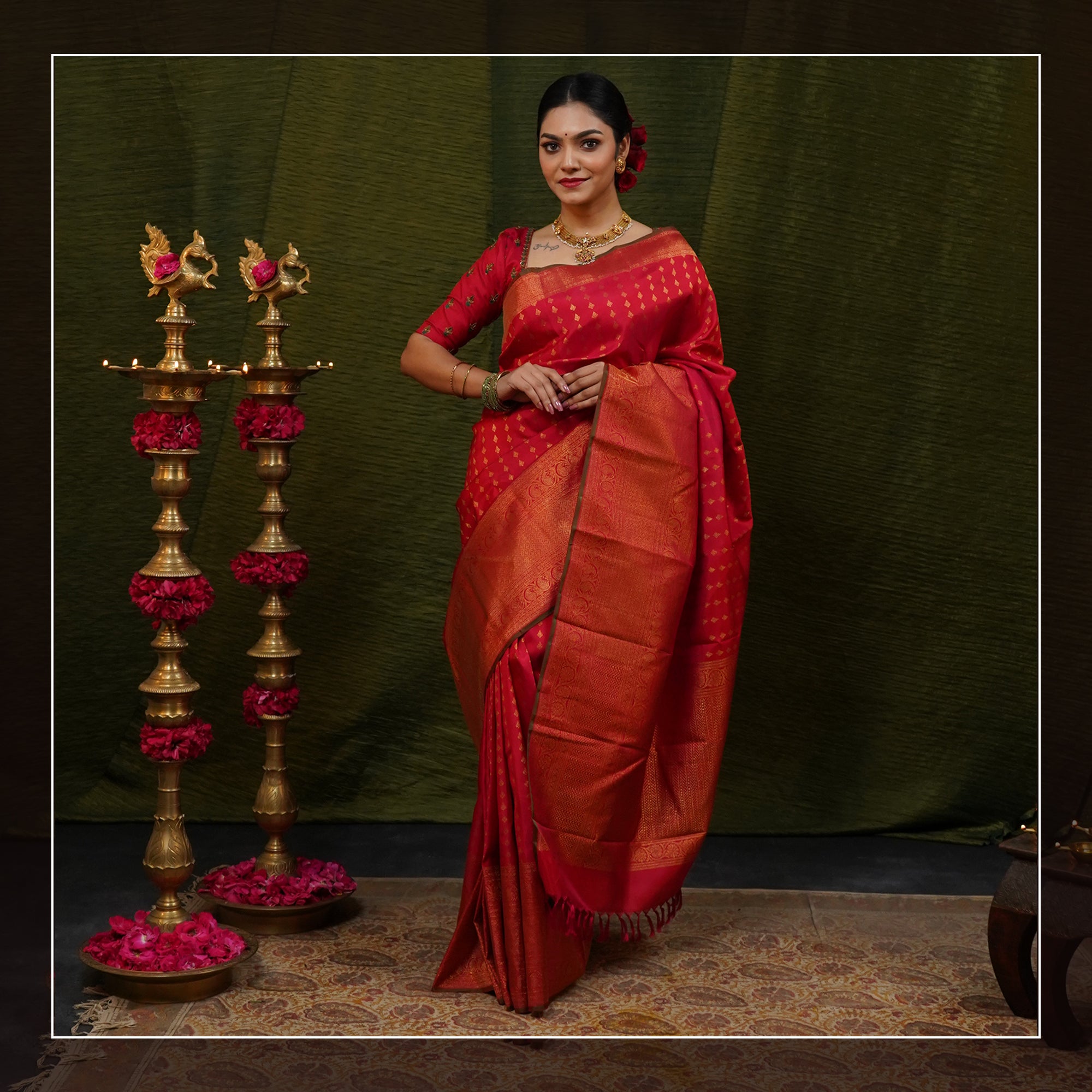 Red Sarees Collection